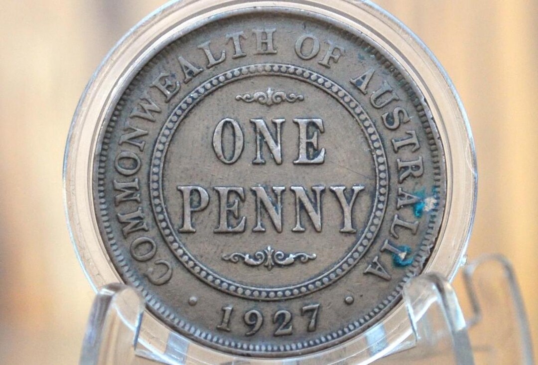1927 Australian One Penny - Good Condition - King George - Australian ...