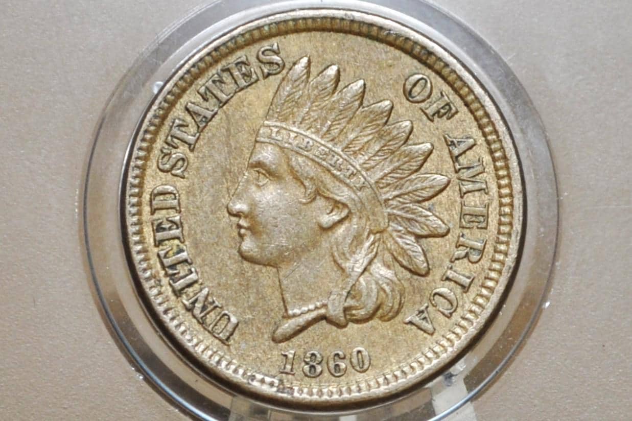 1860 Indian Head Penny - Choose by Grade - Round Bust 1860 - Second ...