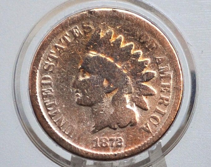 1872 Indian Head Penny - Good, Cleaned - Semi-key Date - 1872 US 1 Cent ...