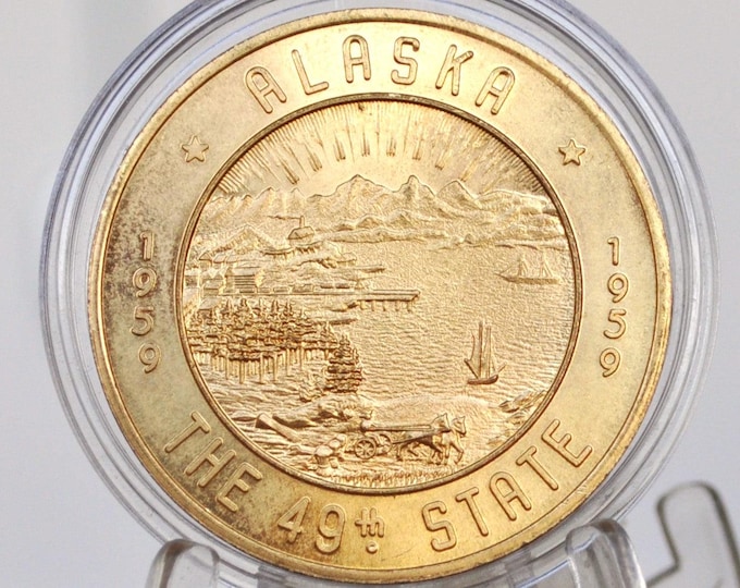 1959 Alaska the 49th State Souvenir Token 1 in Trade - One Dollar in ...