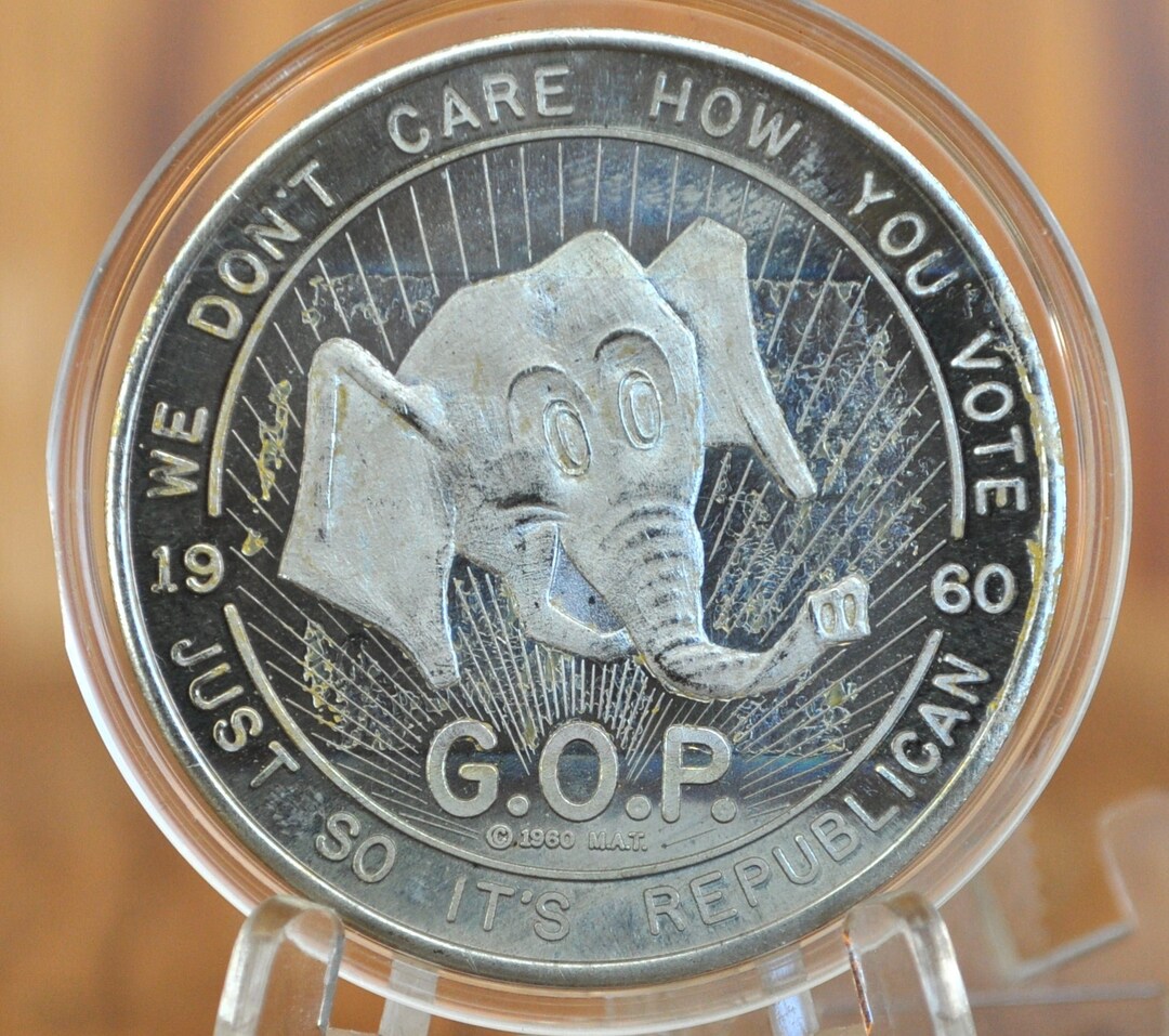 1960 Nixon / Lodge Political Token - Vote Republican - Win in Sixty ...