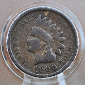 1900 Indian Head Penny - Choose by Grade / Condition - Great Detail ...