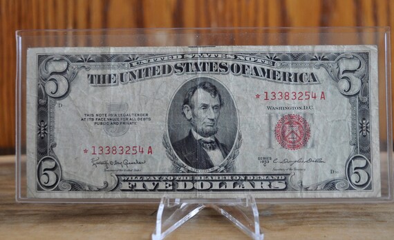1953 5 Dollar Us Note