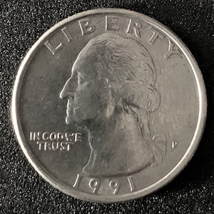 1990 to 1998 Quarter Dollar - Washington Quarter - Philadelphia Mint - Etsy