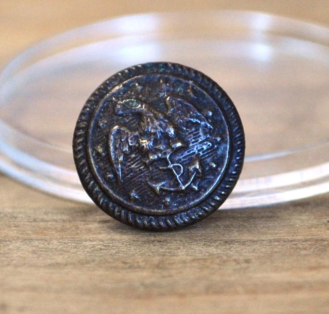 Antique Pre-civil War US Navy Uniform Button - 1841-51 - Vertical ...