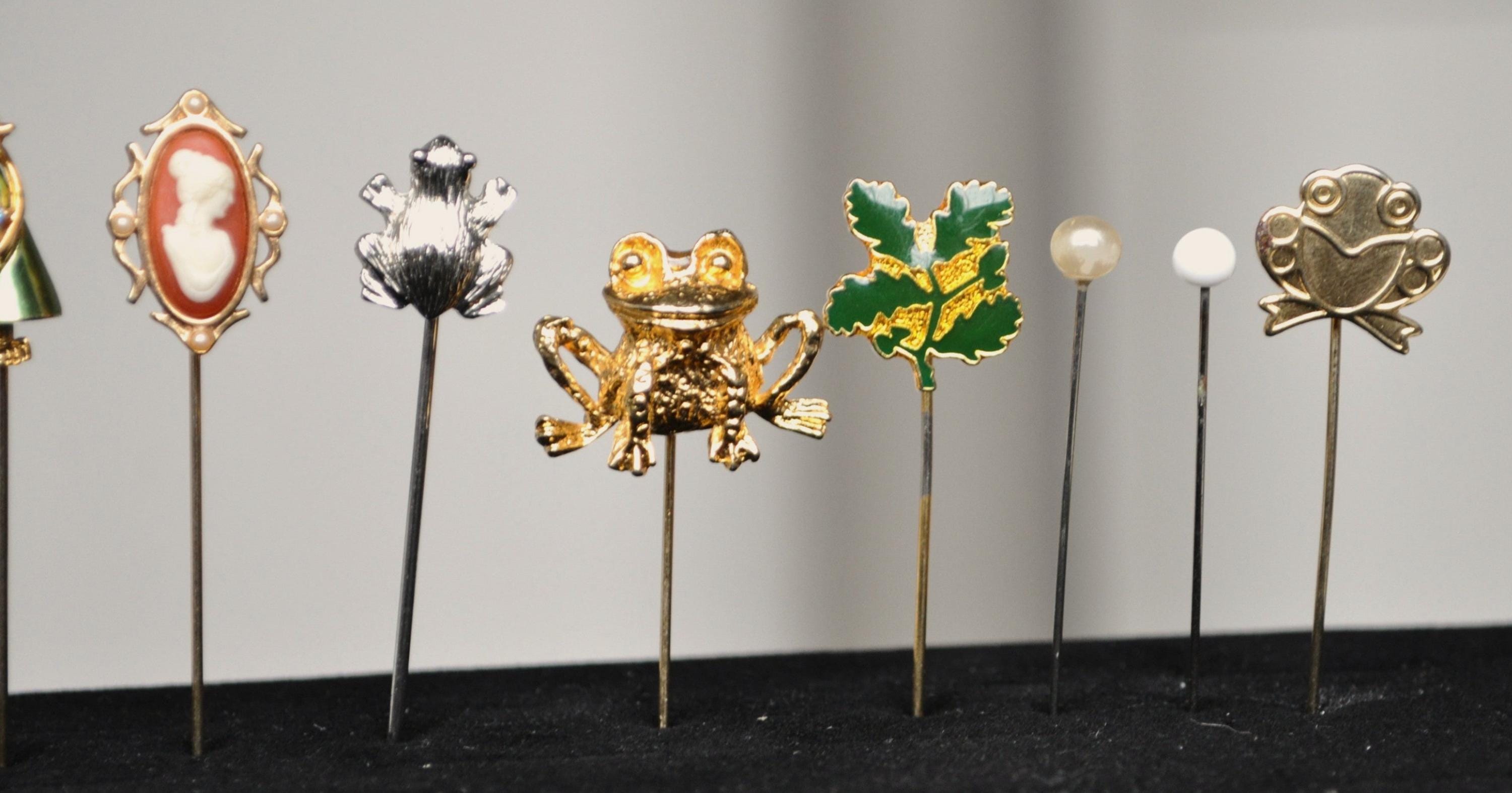 Vintage Hat Stick Pins! Choice of Pin! Some Signed - Gold and Silver ...