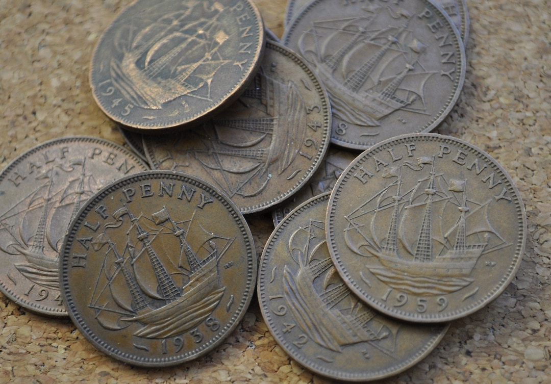 Uk Half Pennies - Choose by Date - Great Britain Half Penny 1800s, 1910 ...