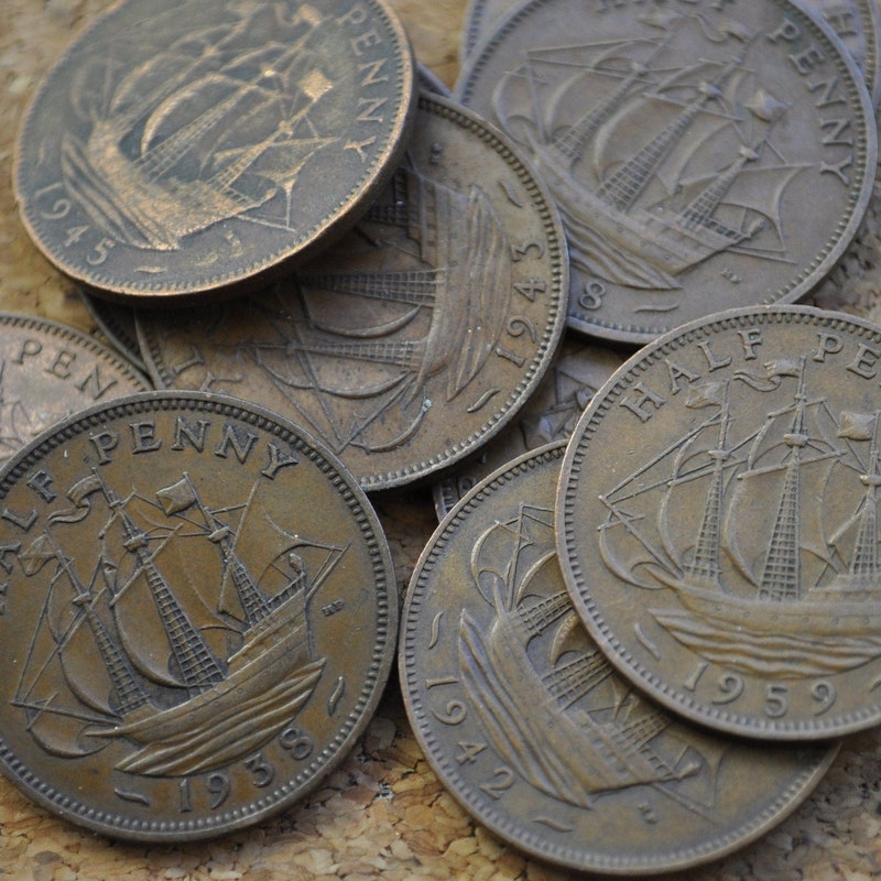 Old British Penny Coins - Etsy UK