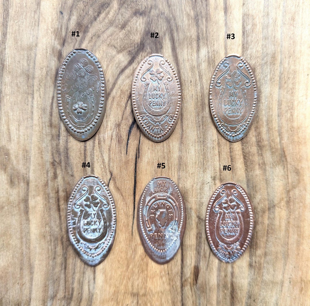 Elongated Lucky Pennies - Lucky Elongated Pennies Pick Your Variate ...