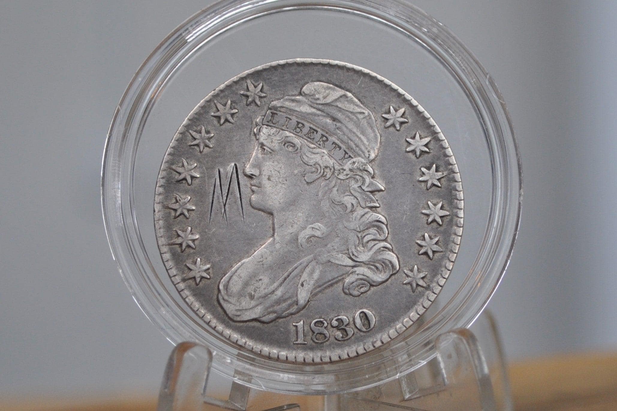 1830 Capped Bust Half Dollar - XF Details, Scratched; Historic Coin ...
