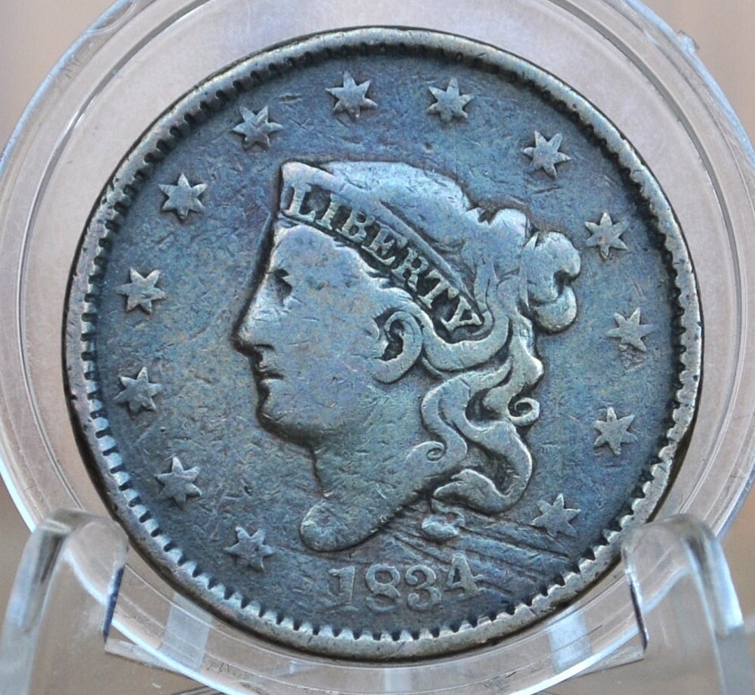 1834 Matron Head Large Cent - Choose by Grade / Condition - 1834 ...