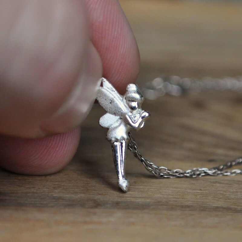 Sterling Silver Tinkerbell Charm - Etsy
