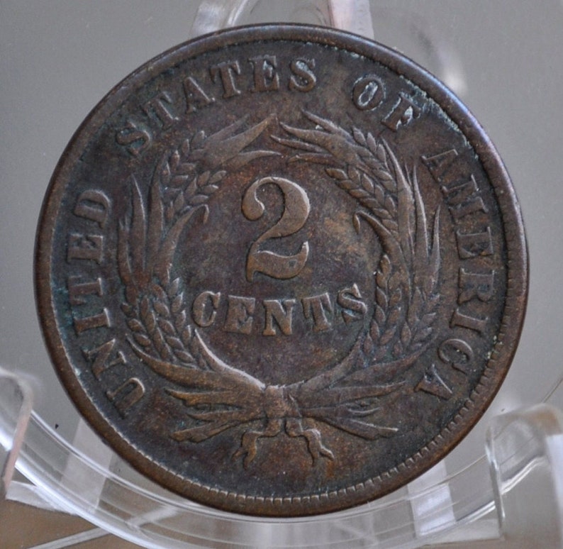 1865 Two Cent US Coin - G-XF (good to Extremely Fine) Choose by Grade ...