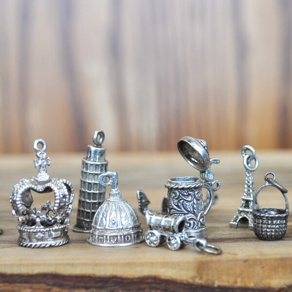 Sterling Silver Charms - Etsy