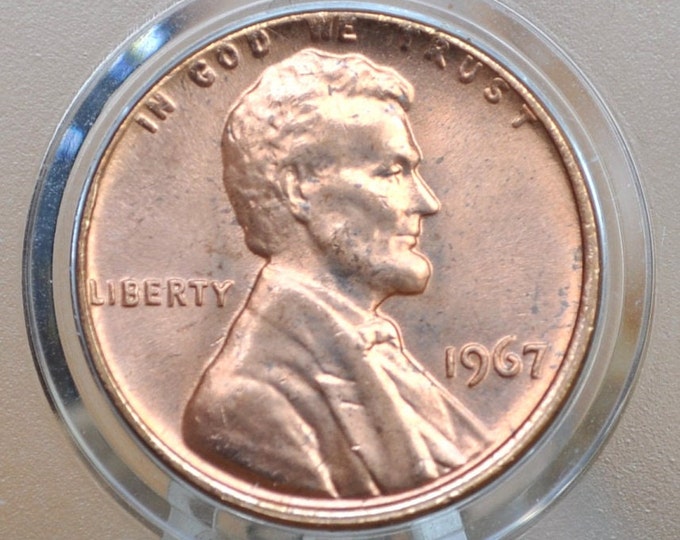 1967 Rare No Mint Mark Multi Error Lincoln Penny U.S Coin Vintage ...