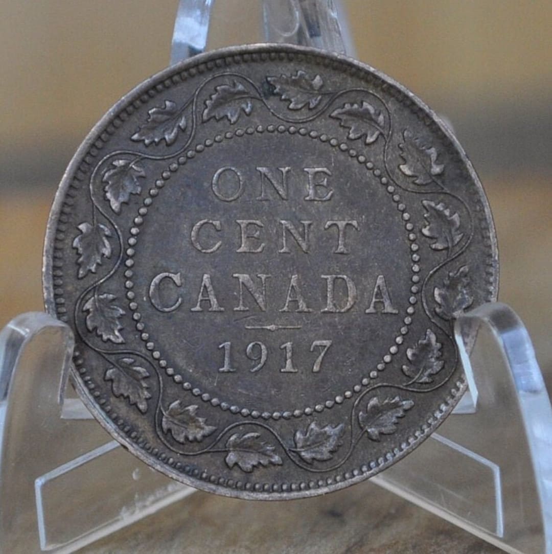 1917 Canadian One Cent - XF (extremely Fine) Condition - King George V - One Cent Canada 1917 ...