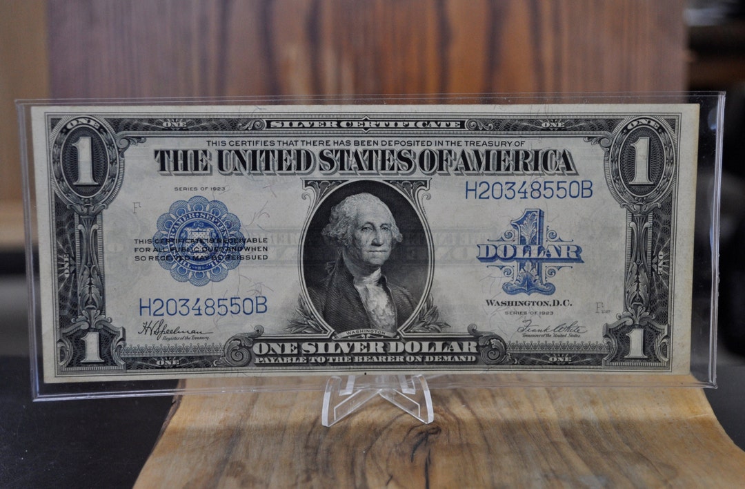 Certificado de plata de 1923 Nota de manta de caballo Billete - Etsy México