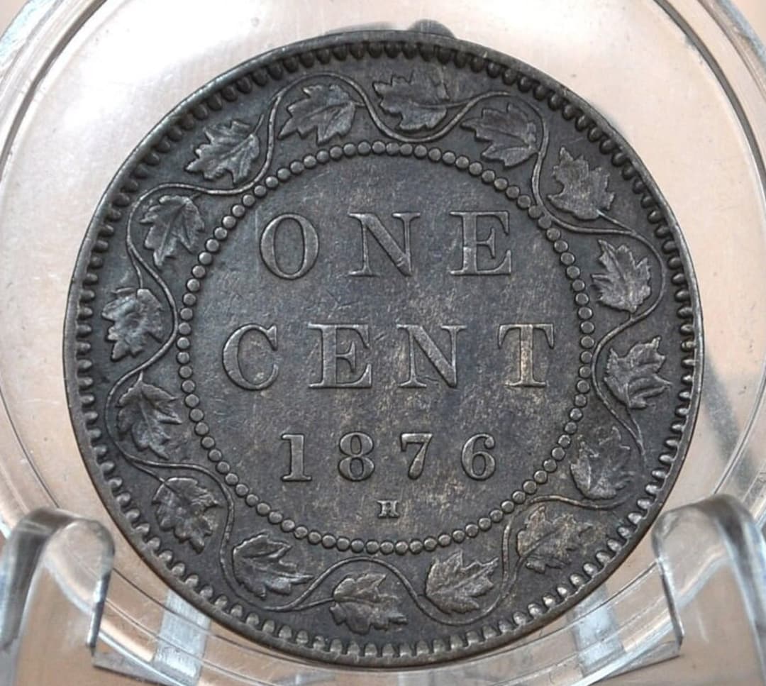 1876 Canadian One Cent VF very Fine Grade / Condition Queen Victoria ...