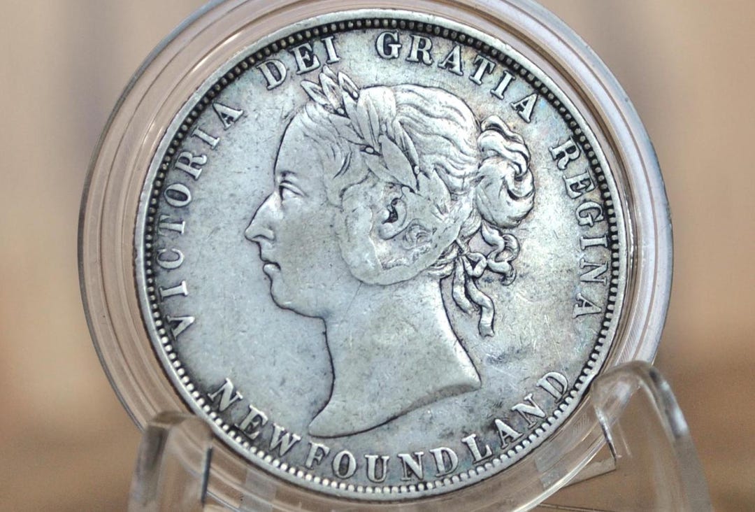 1899 Newfoundland 50 Cent Coin, Wide 99 Variety - Choice VF (very Fine ...