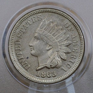 1863 Indian Head Penny Choose by Grade / Condition Early Date Civil War ...