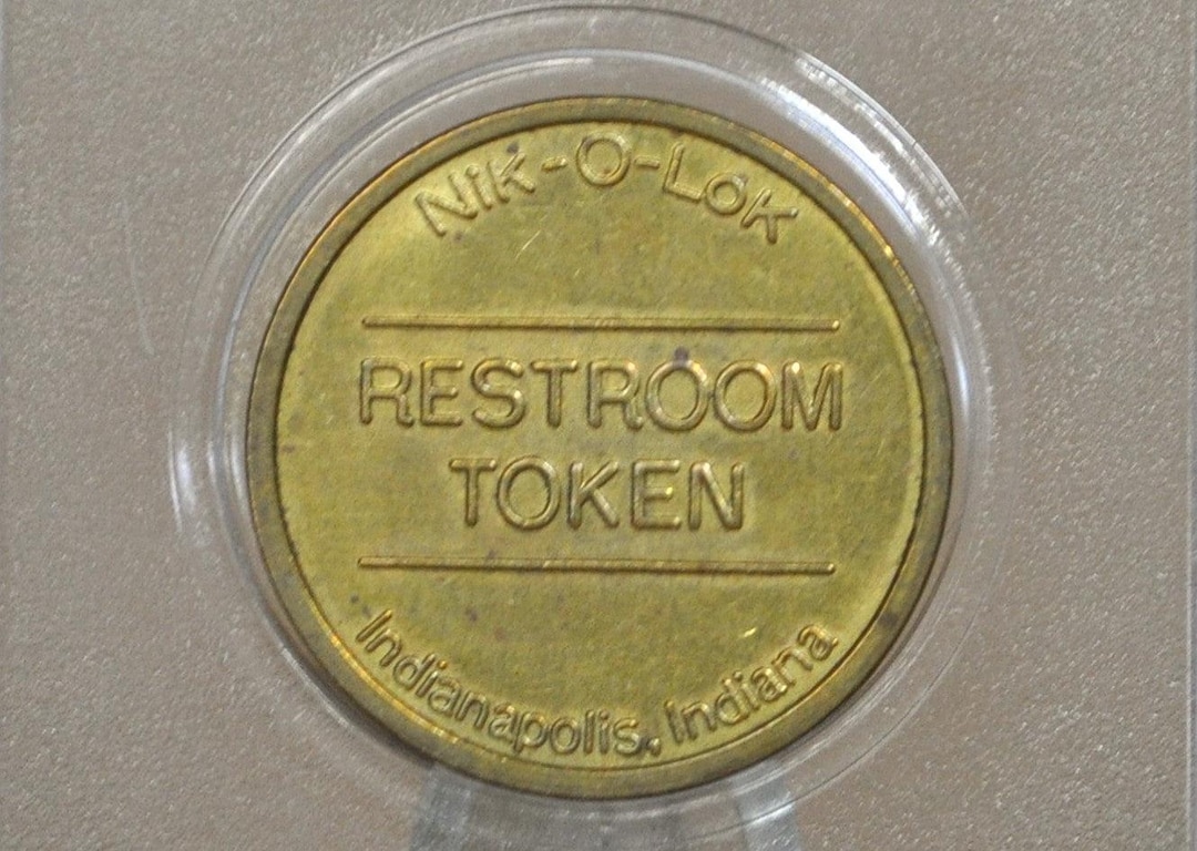 Nik-o-lok Restroom Token Indianapolis, Indiana - Restroom Token From ...