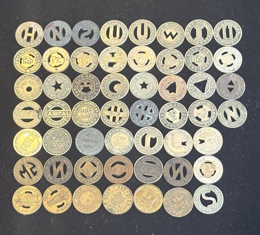 Over 50 Transit Tokens, Pick Your Variant! - Holed Vintage Transit ...