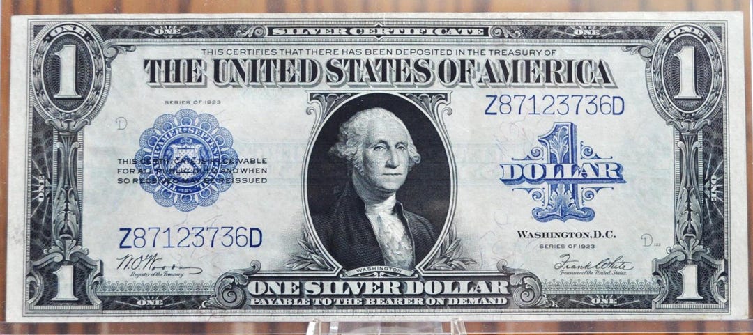 1923 Silver Certificate Horseblanket Note 1 Dollar Bill - Choose by ...