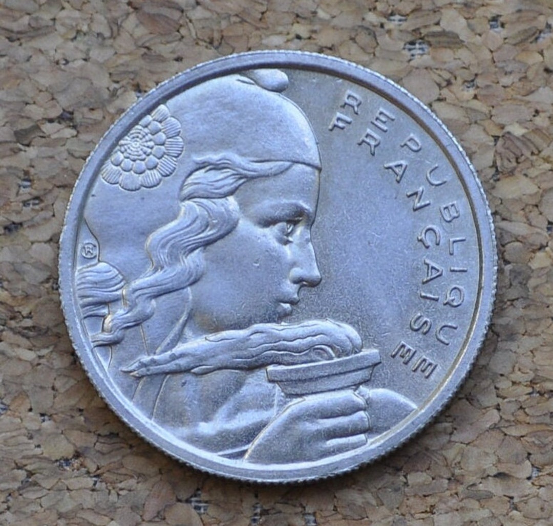 1955 French 100 Francs Coin - BU (uncirculated) One Hundred Franc Coin ...