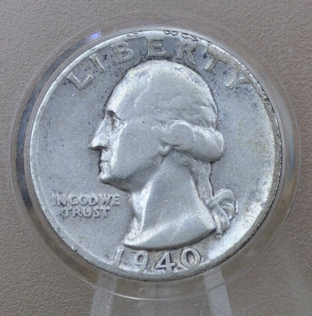 1940 S Washington Silver Quarter 1940 Quarter San - Etsy
