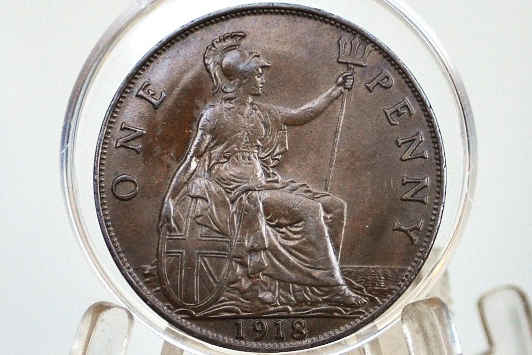 1918 Great Britain One Penny - Choose by Grade / Coin - UK Penny 1918 ...