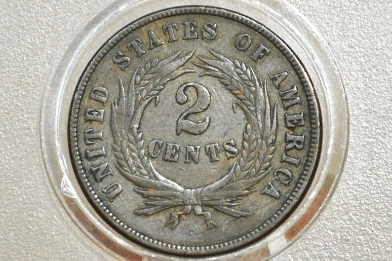 1869 Two Cent US Coin - Choose by Grade / Condition - Civil War Era - 2 ...