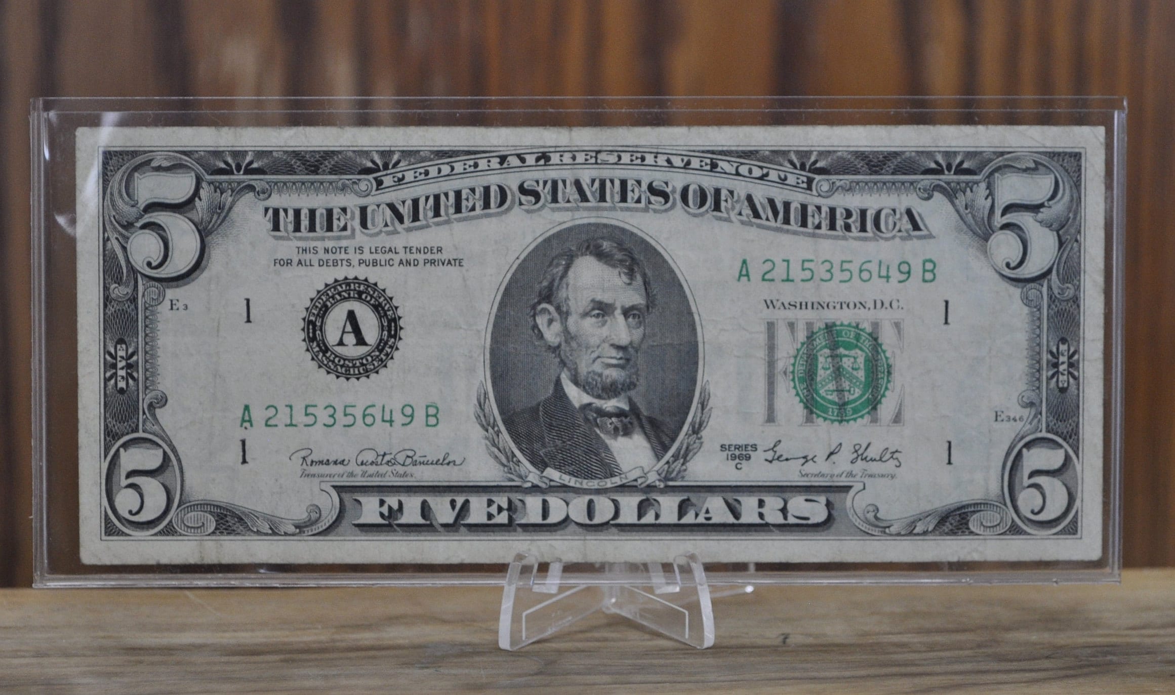 Five Dollar Front And Back