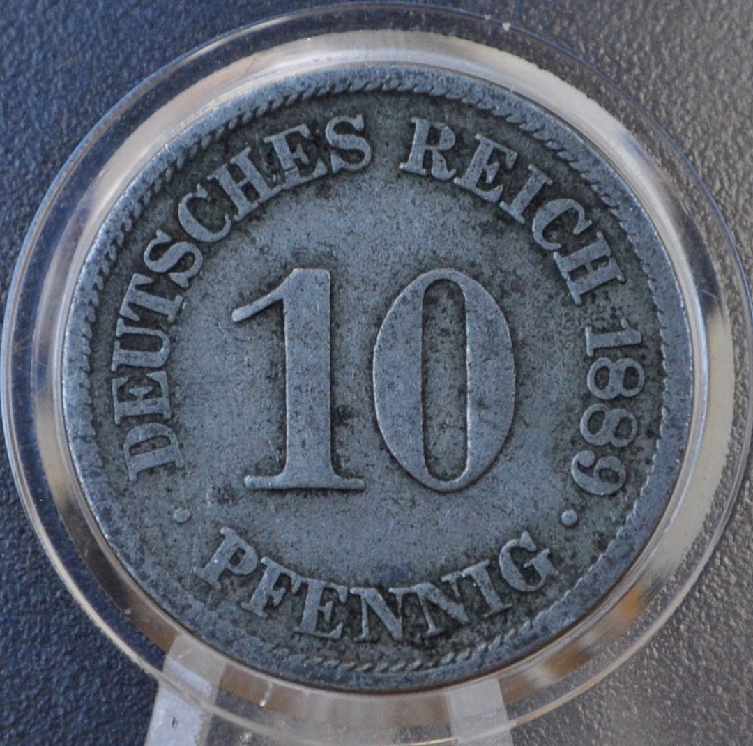 1889 German 10 Pfennig Deutsches Reich - Good Condition - Second Reich ...