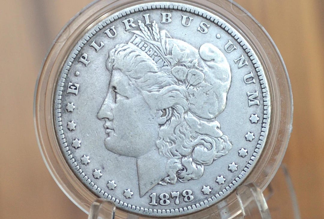 1878 Morgan Silver Dollar Eight Feathers - VF (very Fine) Grade - 1878 ...