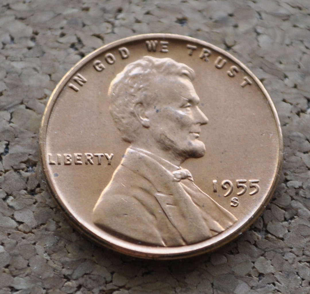 1955 P,D,S Wheat Penny - AU/BU - San Francisco, Philadelphia, Denver ...