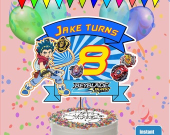 Beyblade Burst Cake Topper | Etsy