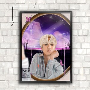 BTS Jimin Fan Art Print K Pop Jimin Art Print BTS Jimin | Etsy