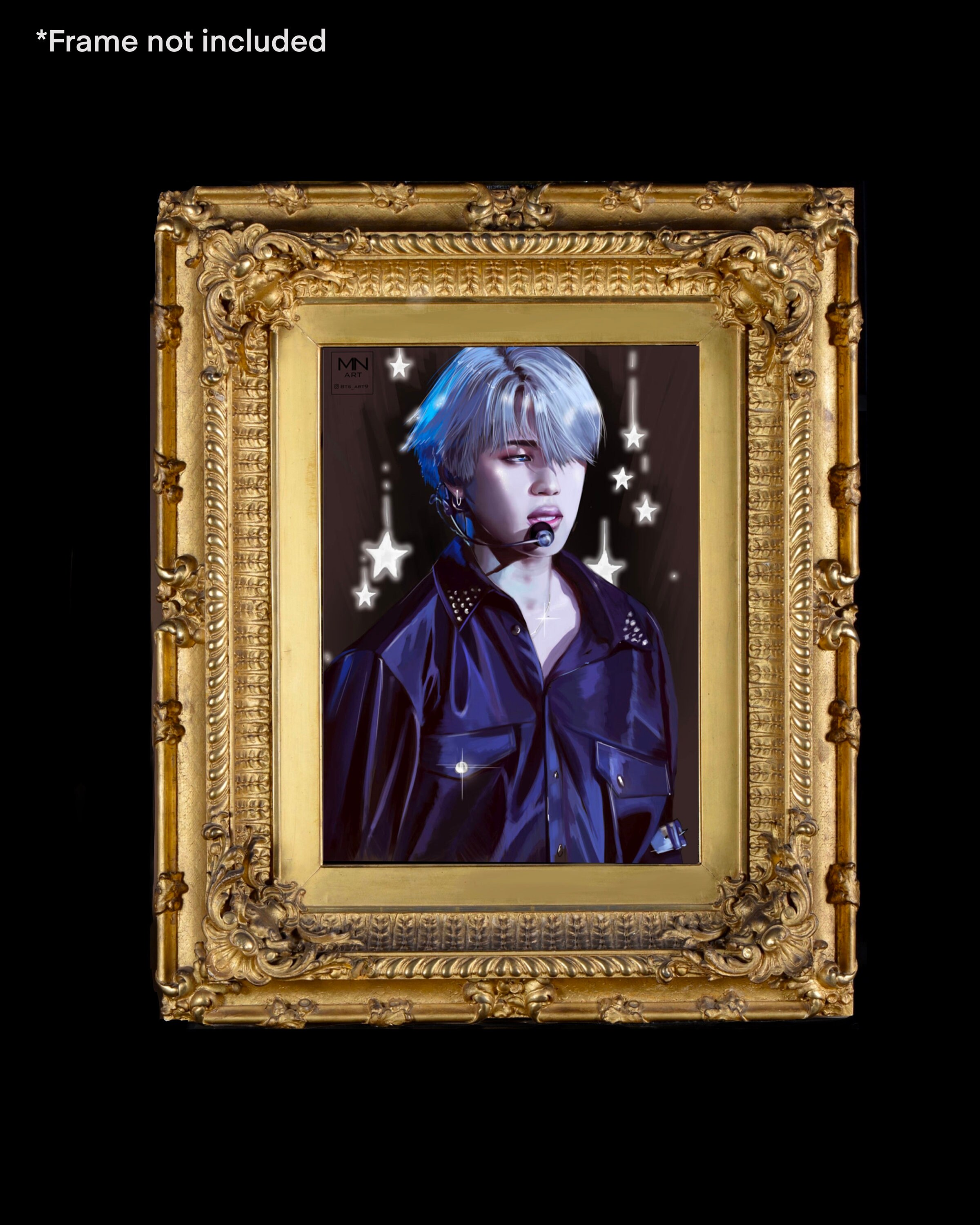 BTS JIMIN Fake Love Art Print BTS Jimin Fanart Print Kpop | Etsy