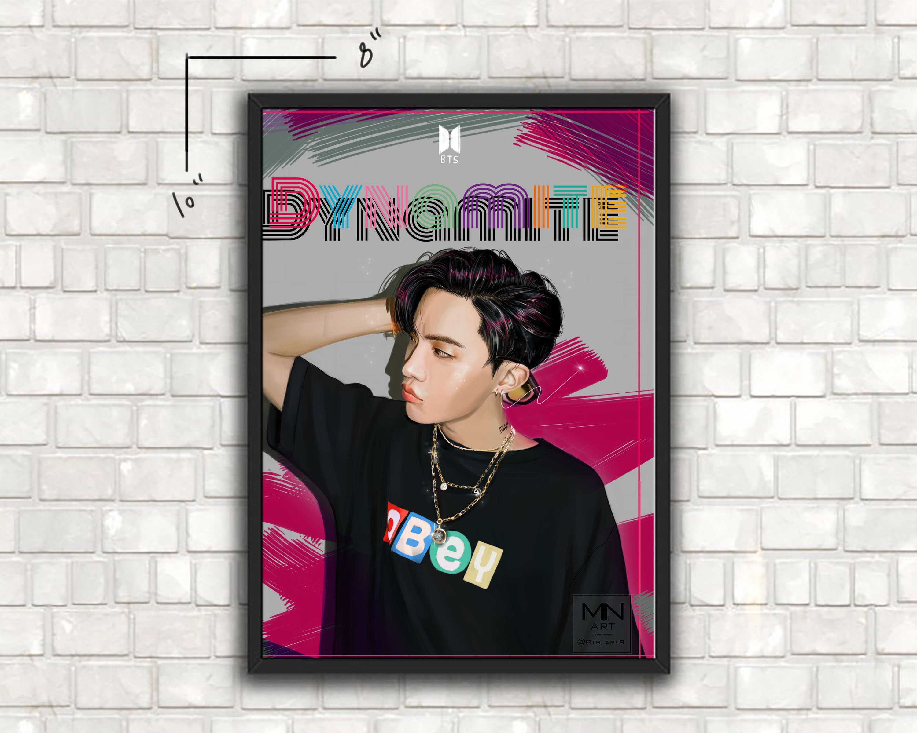BTS J-hope Dynamite Art Print BTS Jhope Fanart BTS Gift - Etsy