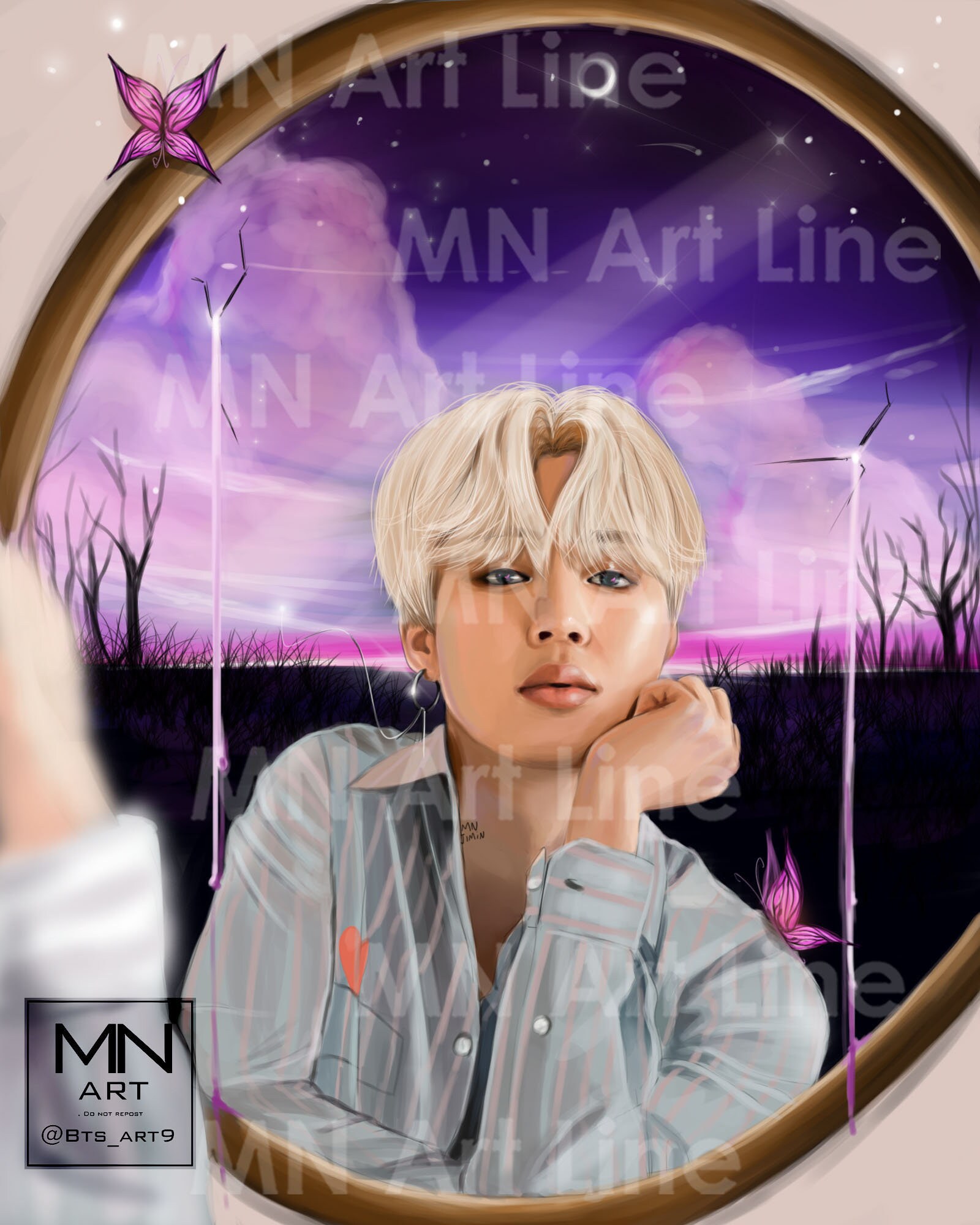 BTS Jimin Fan Art Print K Pop Jimin Art Print BTS Jimin | Etsy