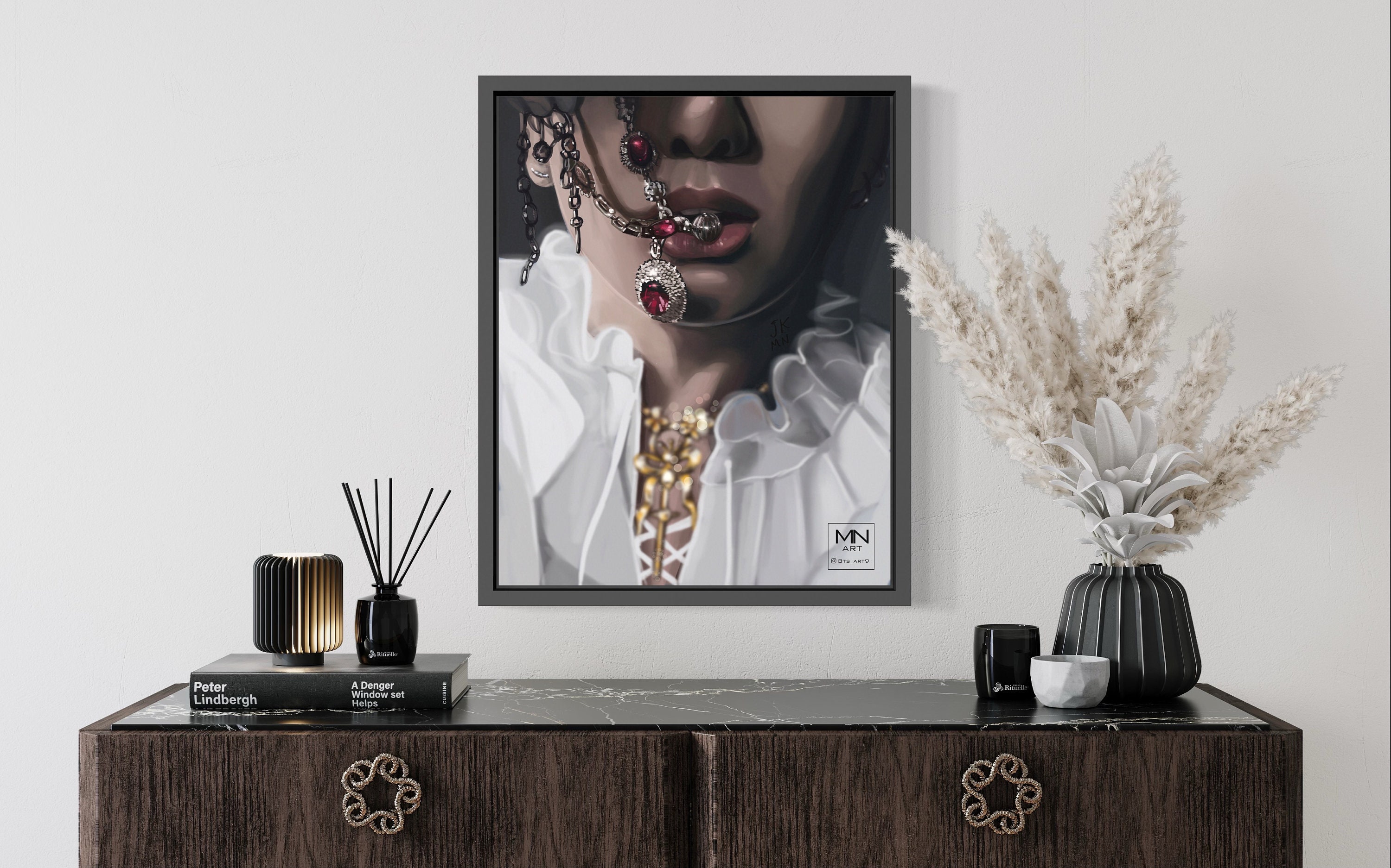BTS Vamp JK Fan Art Bts Jk Art Print Jungkook Art Print Bts - Etsy