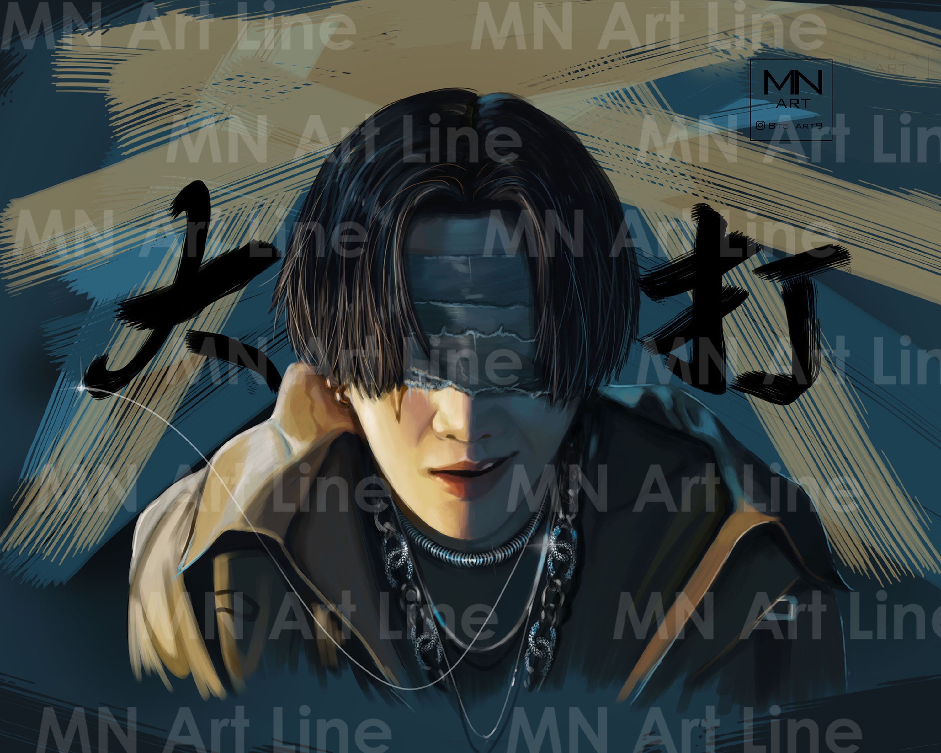 BTS Suga art print Digital art print K pop suga fan art | Etsy