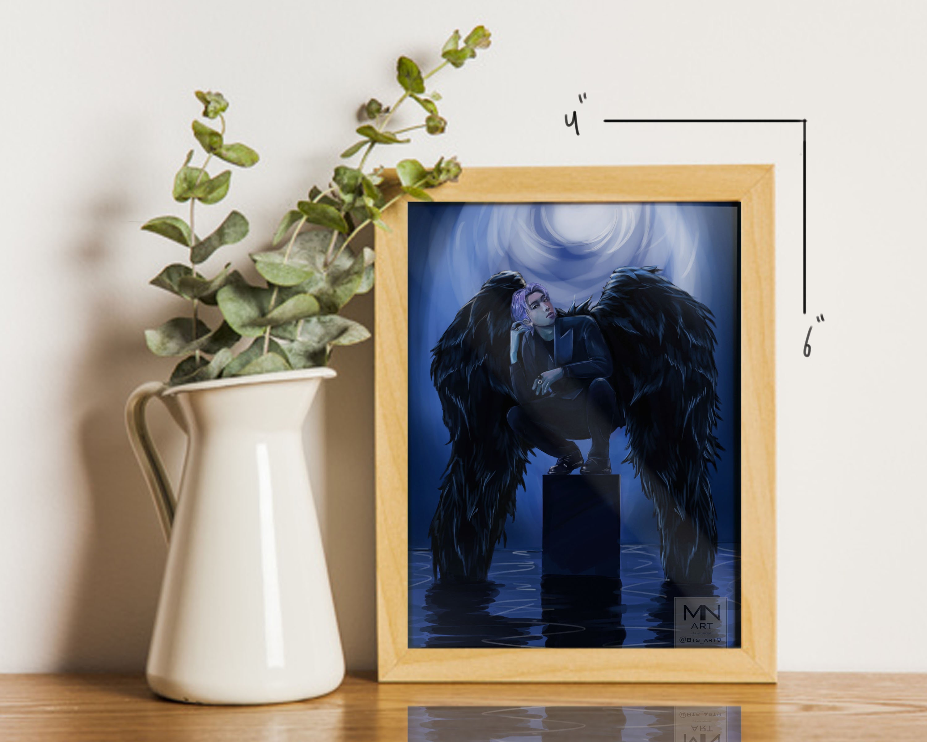 BTS RM Fan Art Print Kpop BTS Kim Namjoon Fan Art Print | Etsy