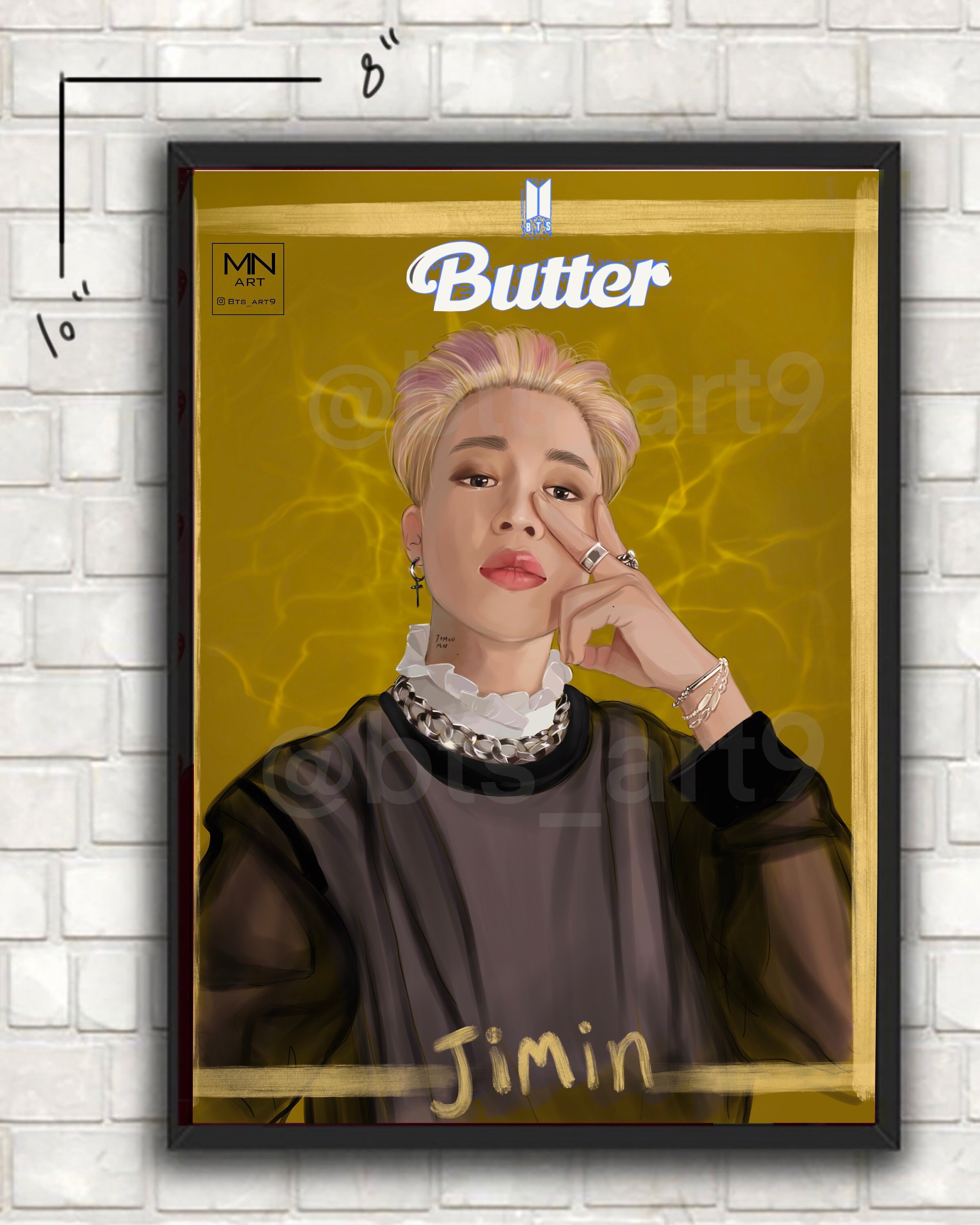 Bts Butter Jimin Fanart Bts Jimin Art Print Bts Butter - Etsy