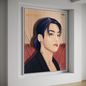 Bts Jungkook Fan Art, Bts Jk Art, Jungkook Fan Art, Bts Jungkook Butter ...