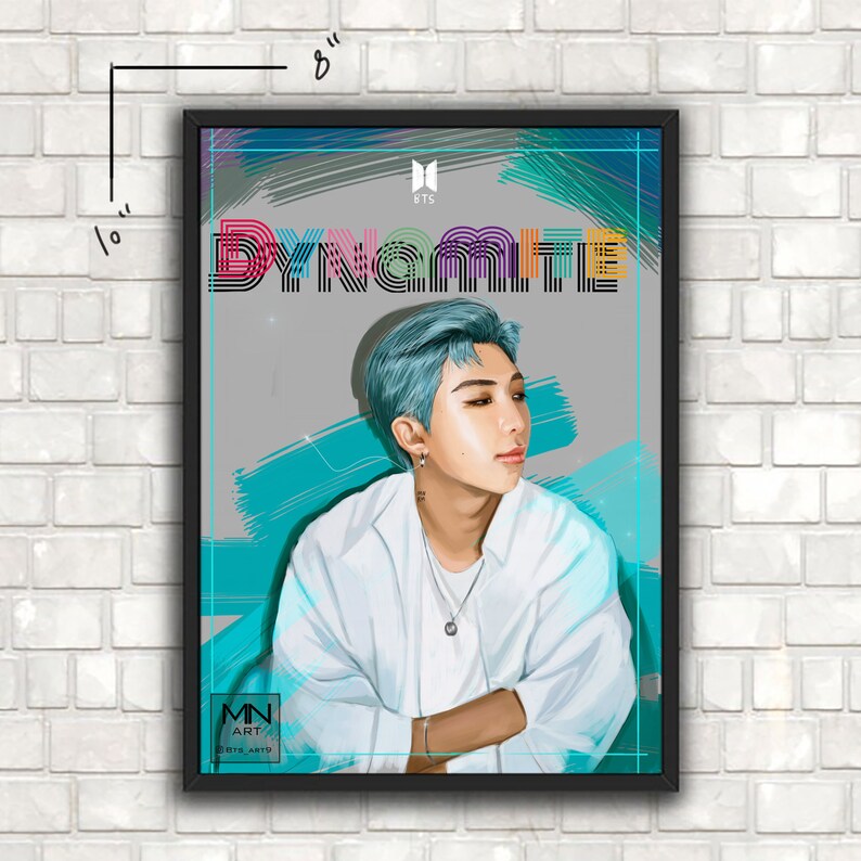 BTS Dynamite RM Art Print Kpop BTS Fanart Dynamite Kim - Etsy