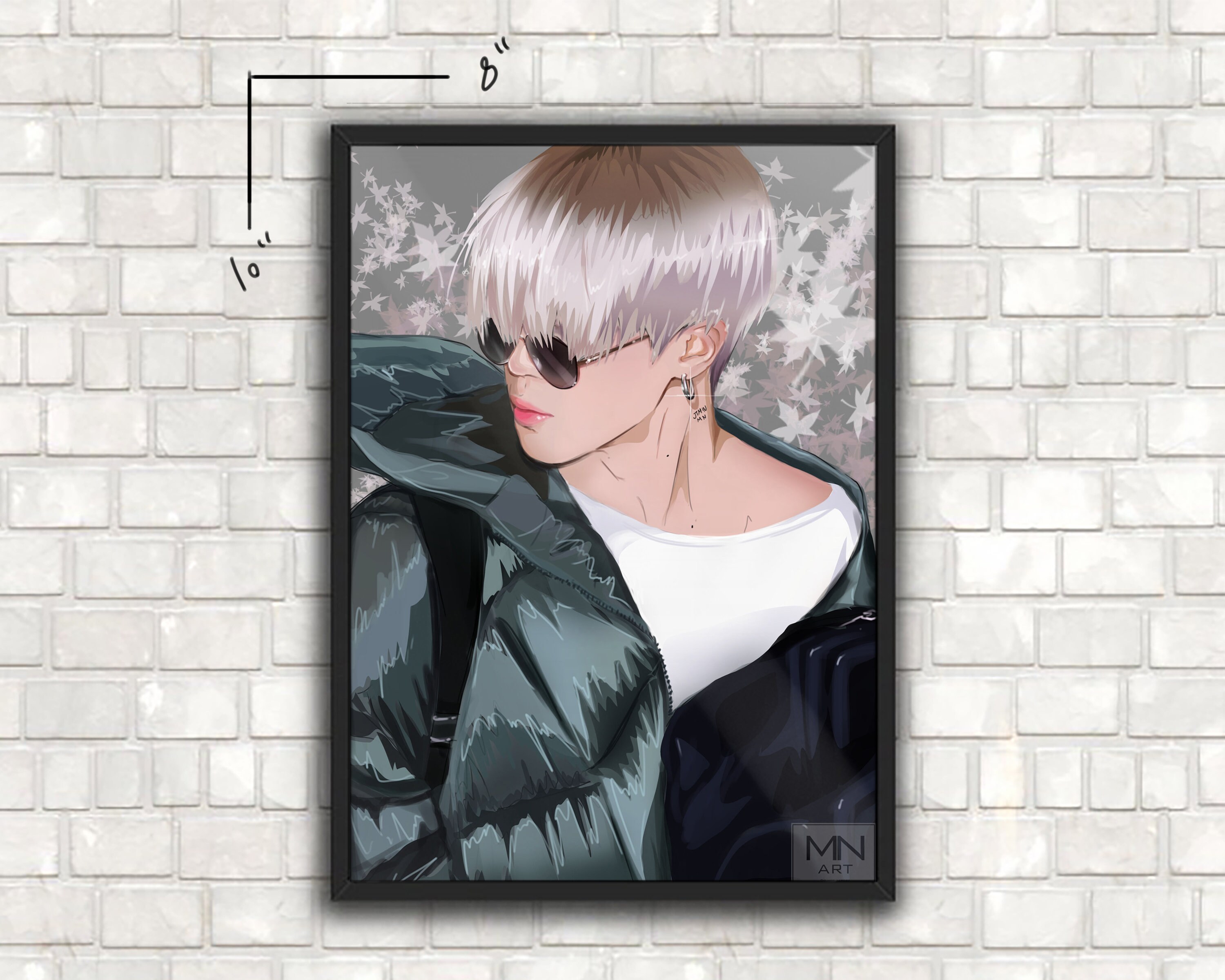 BTS Jimin Art Print Kpop BTS Jimin Fanart Print Kpop Fan - Etsy