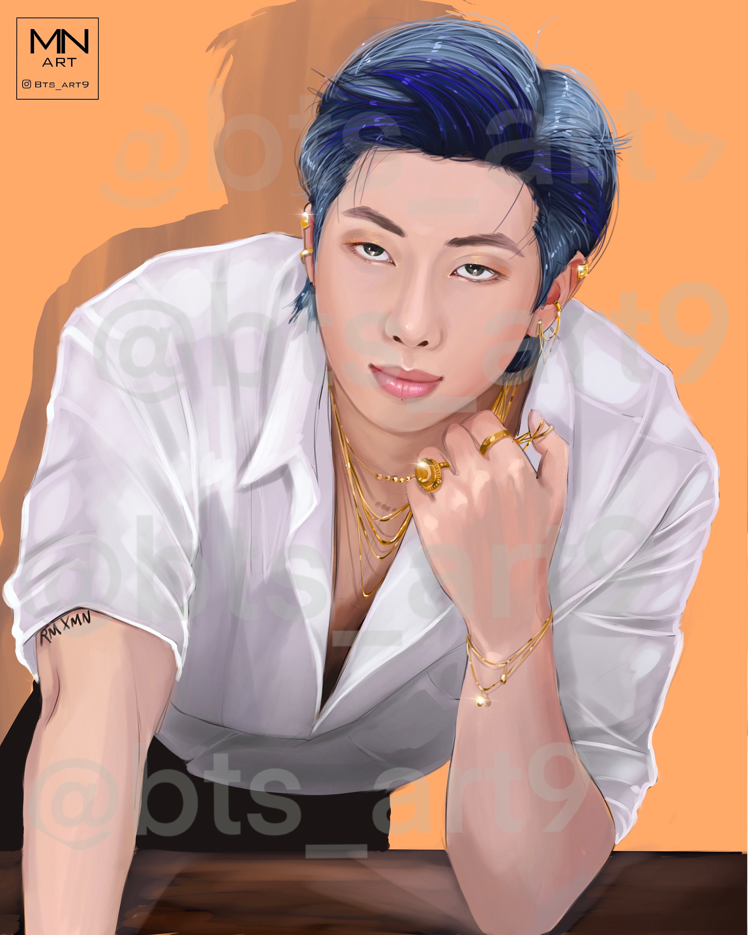 Bts RM Art Print Kim Namjoon Art Print Bts Prints Christmas - Etsy