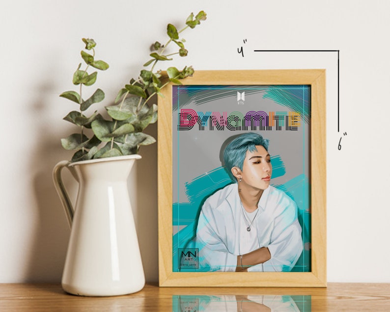 BTS Dynamite RM Art Print Kpop BTS Fanart Dynamite Kim - Etsy