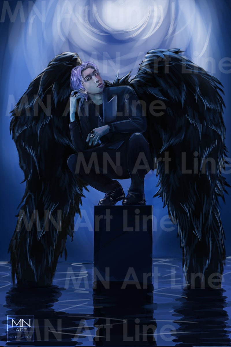 BTS RM Fan Art Print Kpop BTS Kim Namjoon Fan Art Print | Etsy